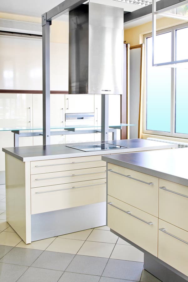 Light kitchen counter stock image. Image of indoors, shelves - 11706395