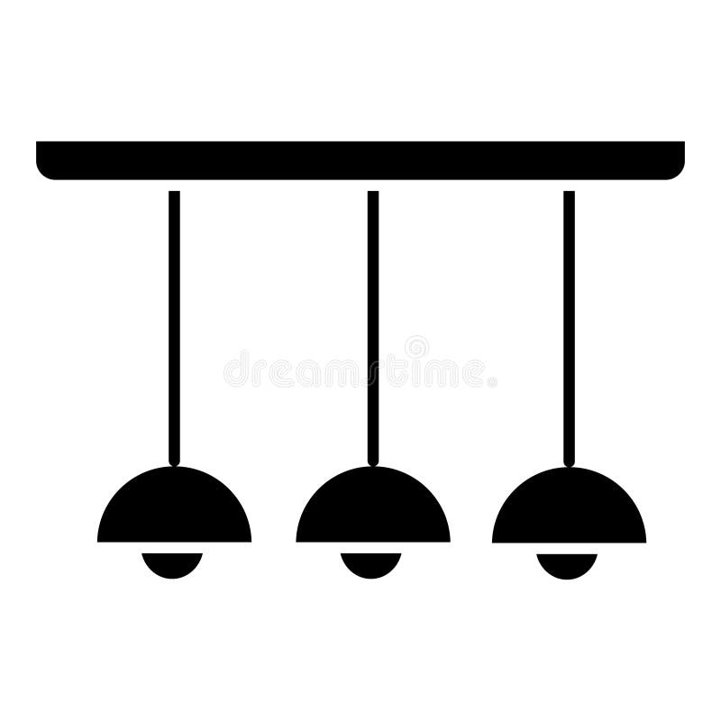 Ceiling Lamp Line Icon, Vector. Ceiling Lamp Outline Sign, Concept ...