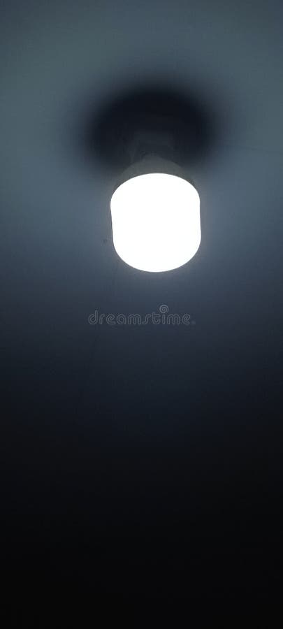 The Light from a Lamp in the Night Stock Photo - Image of night ...