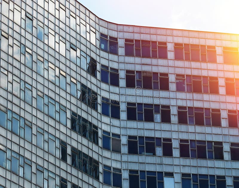 Light Leak Over the Modern Building Background Stock Image - Image of ...