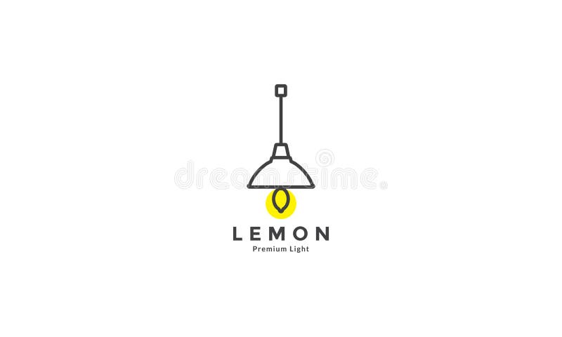 Light Lemon Logo Design Vector Icon Symbol Illustration Stock Vector ...