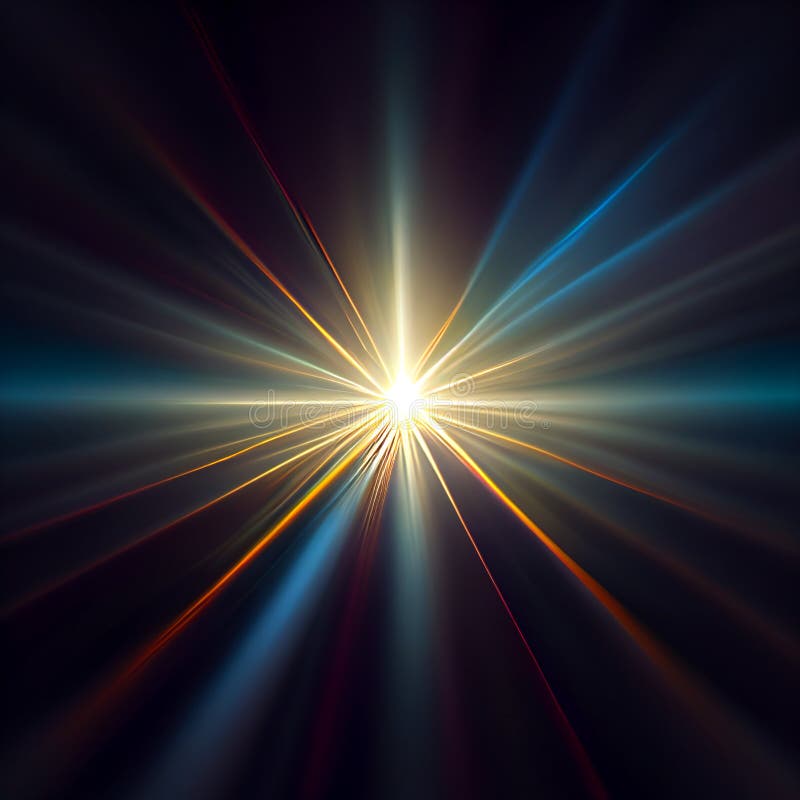 Light Lens Flare on Black Background. Stock Illustration - Illustration ...