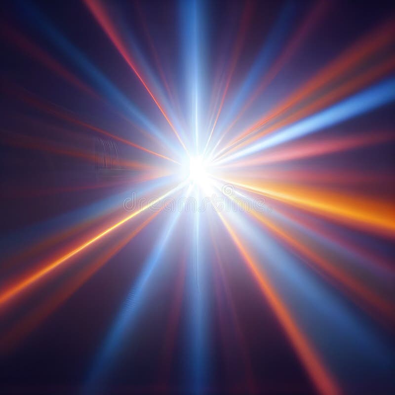 Light Lens Flare on Black Background. Stock Illustration - Illustration ...