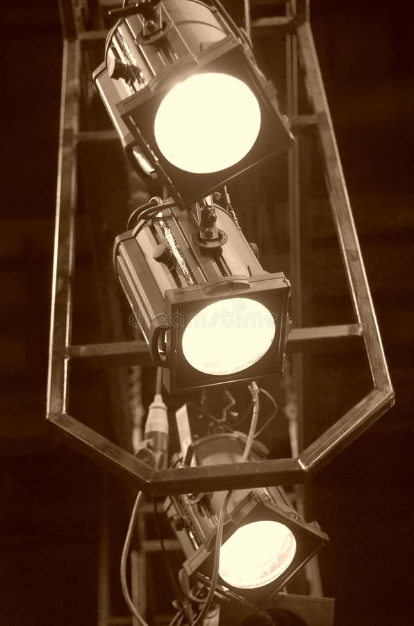 Light of Lighting Lanterns on the Stage Stock Photo - Image of flicker ...