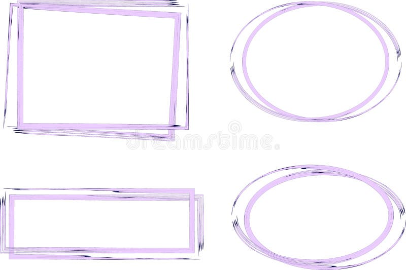 Light Lilac Violet Colorful Art Abstract Borders Stock Vector ...