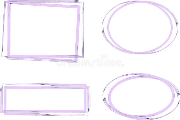 Light Lilac Violet Colorful Art Abstract Borders Stock Vector ...