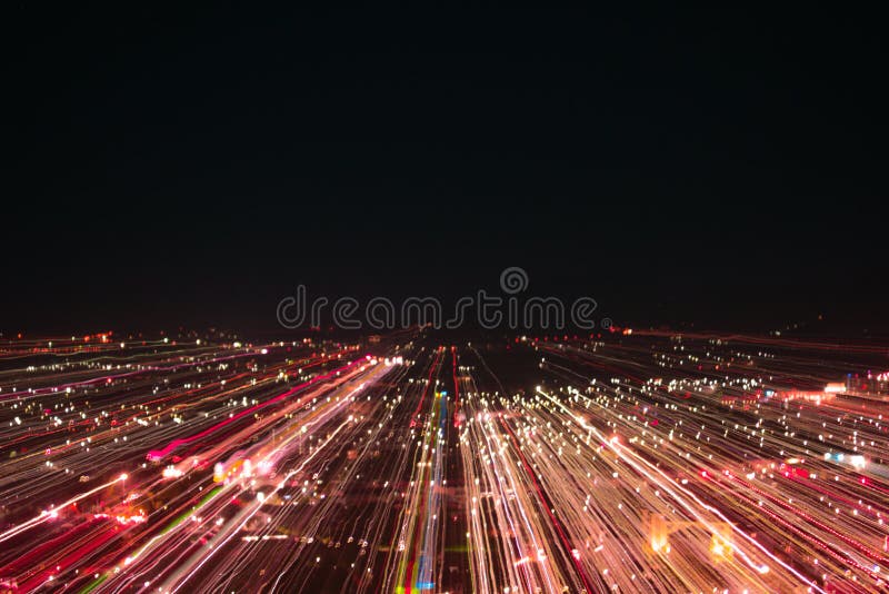 Blast Zoom Effect , Light Lines with Long Exposure Stock Photo - Image ...