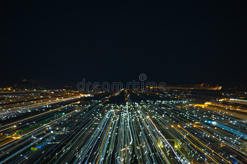 Blast Zoom Effect , Light Lines with Long Exposure Stock Photo - Image ...