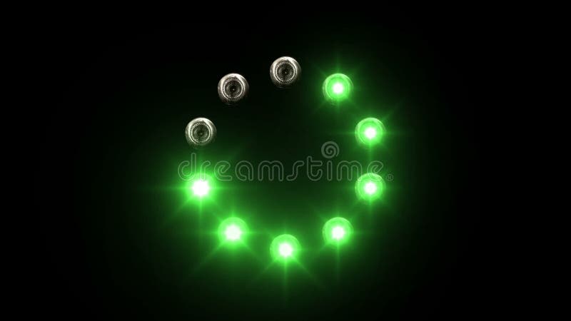 Circular Loading Graphics. Load Bar from 0 To 100 Percent Stock Video ...