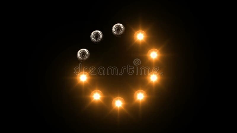 Light Loading Bar - 30fps, Last 5 Seconds is Loopable - Radial, Orange ...