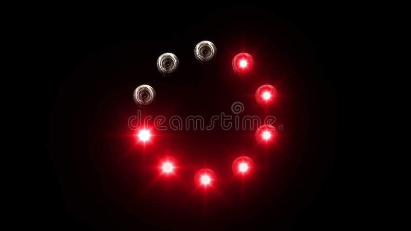 Light Loading Bar - 30fps, Last 5 Seconds is Loopable - Radial, Red ...