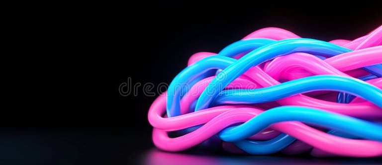 Light and Luma System. Glowing Cubes. Digital Signal. Shimmer Grid ...