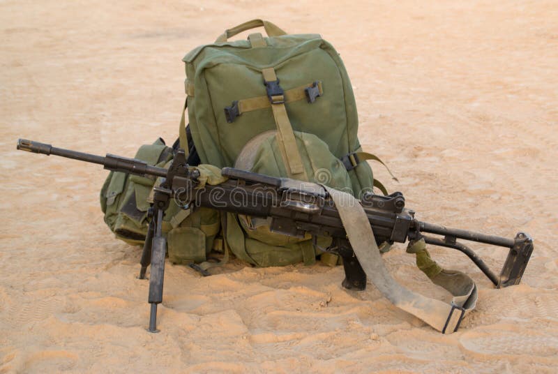 The light machinegun stock photo. Image of strap, black - 7412634