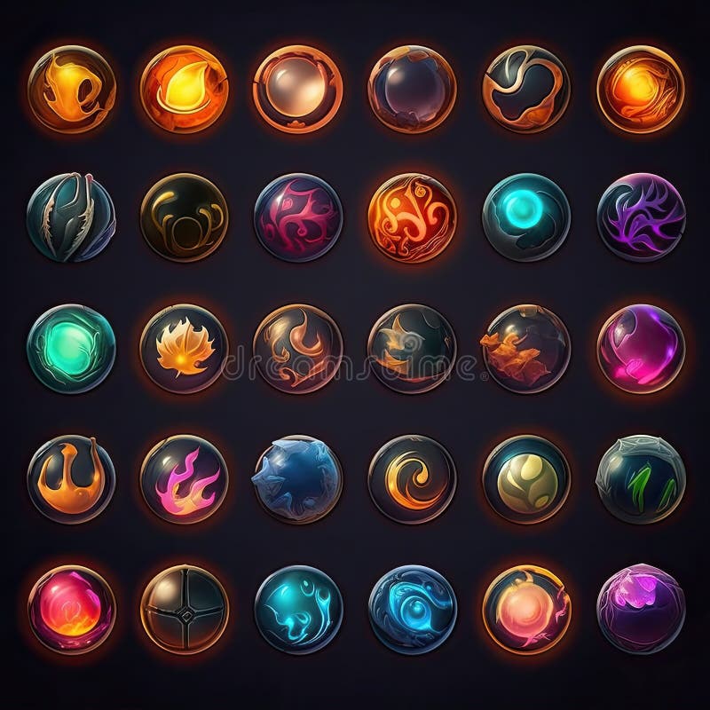 Power Magic Sphere Game Ai Generated Stock Illustration - Illustration ...