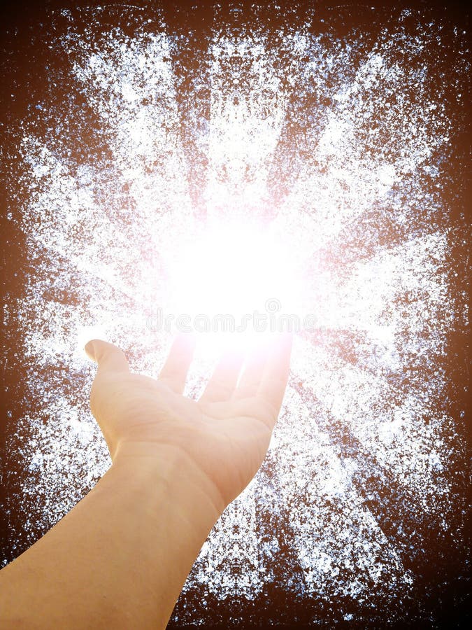 Light on man hand stock photo. Image of fingers, background - 78414160