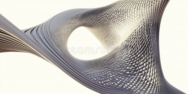 Light Metal Abstract Shapes Rays Physics Strings Waves. Nature Sci-fi ...