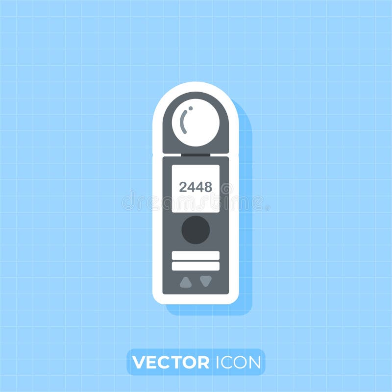 Light Meter with Remote Sensor. Stock Vector - Illustration of ...