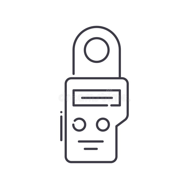 Light Meter Icon, Linear Isolated Illustration, Thin Line Vector, Web ...