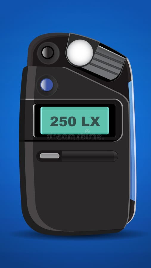 Light Meter - Vector Image of Tool for Measuring Light Brightness Stock ...