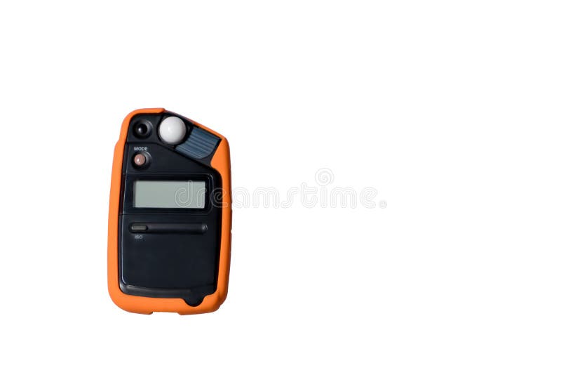 Light Meter on White Background. Flash Meter, Device for Measuring ...