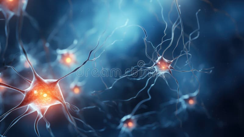 Light Micrograph of Human Brain Tissue Showing Neurons and Glial Cells ...