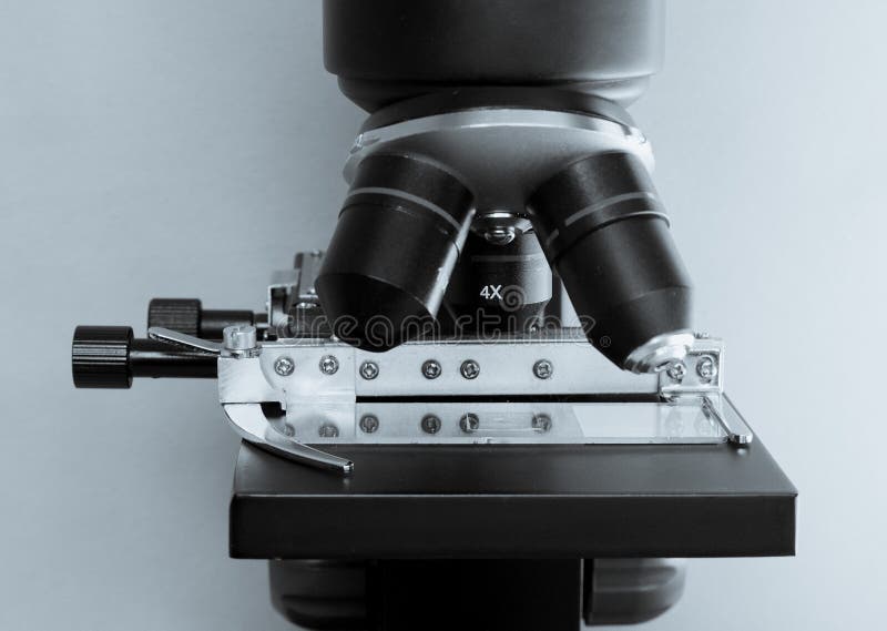 Light microscope detail stock photo. Image of specimen - 114482062