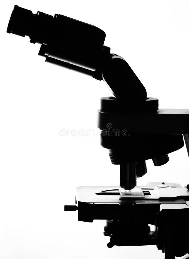 Light Microscope Profile stock photo. Image of cell, examination - 33806002