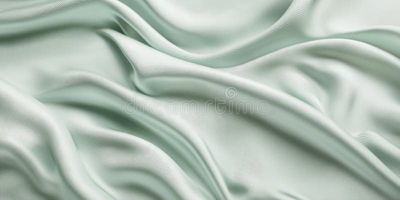 Light Mint Background with Gentle Wave Illustrations. the Smooth Bends ...
