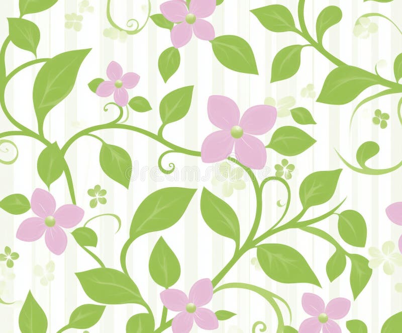 Light Modern Background Adorned with a Seamless Flower Pattern and ...