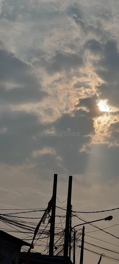The Light of the Morning Sky in the City of Bekasi, West Java ...