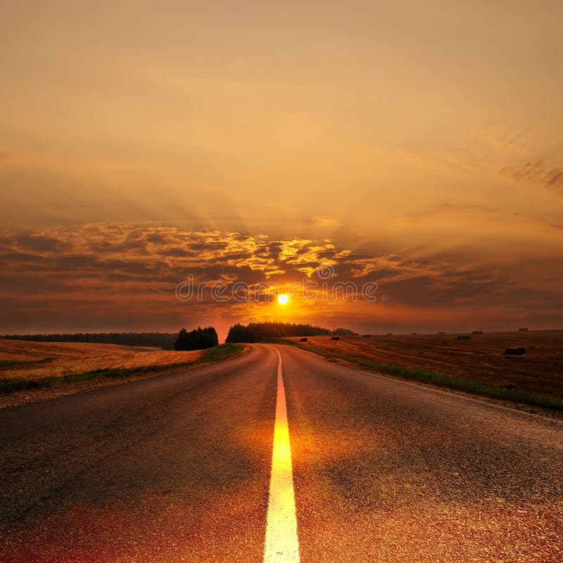 Light of the morning sun stock photo. Image of asphalt - 39327822