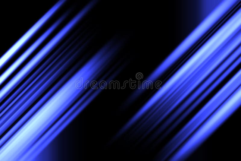 Blue Light Motion Blurred on Black Background Abstract Stock ...
