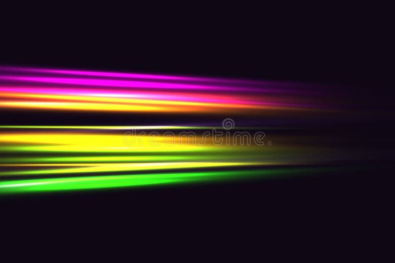 Light motion trails stock vector. Illustration of tail - 260536094