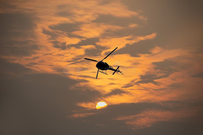 Light Multi-purpose Helicopter of Classic Single-rotor Scheme Stock ...