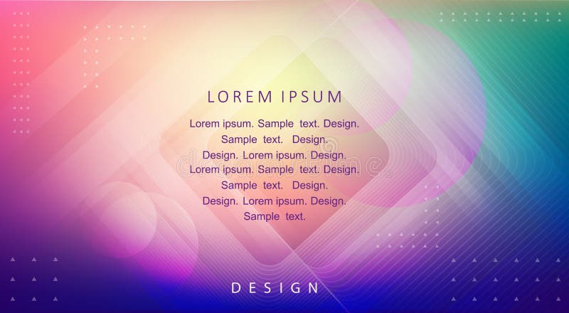 Light Multicolor Abstract Design with Geometric Square Frame Stock ...