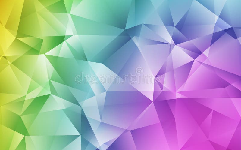 Light Multicolor Vector Polygon Abstract Backdrop. Stock Vector ...