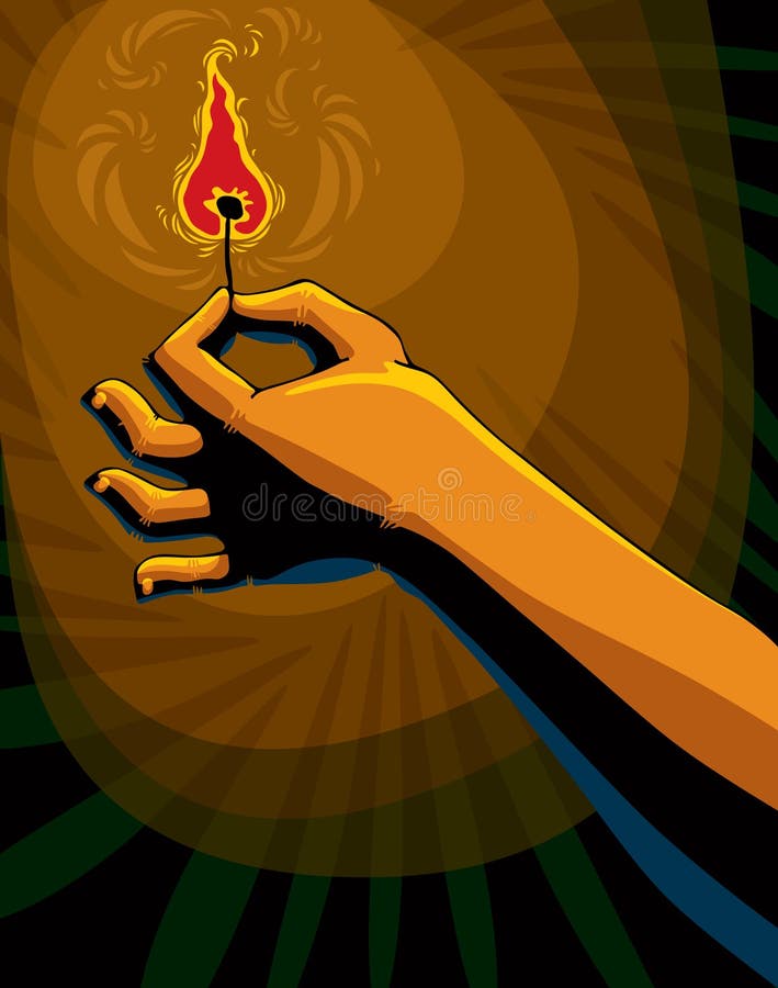 Light my fire stock vector. Illustration of design, electricity - 17250592