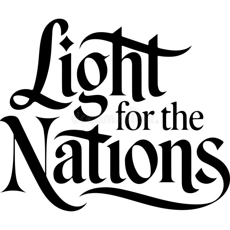 Light for the Nations Logo stock vector. Illustration of founding ...