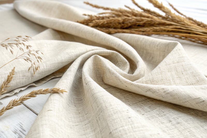 Light Natural Linen Texture Background Stock Illustration ...