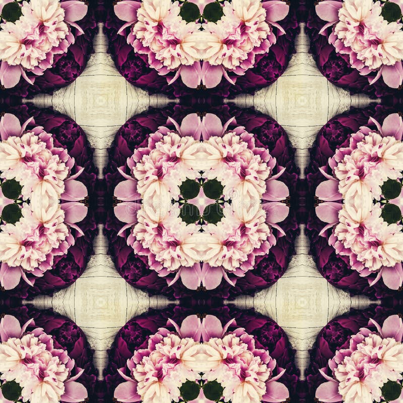 Light Natural Wooden Geometric Floral Seamless Pattern Stock Image ...