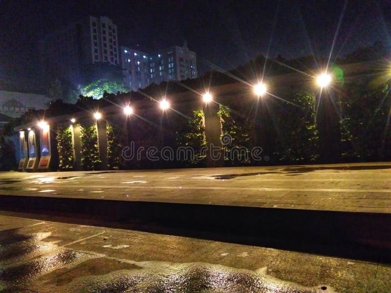 City Light stock image. Image of midnight, streetlight - 208658439