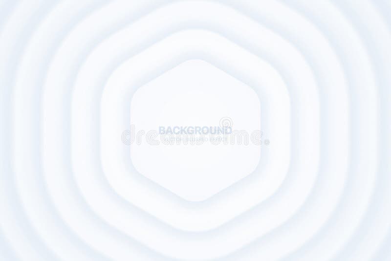 Light Neumorphic Rounded Hexagon Shapes 3D Vector Abstract Technology ...