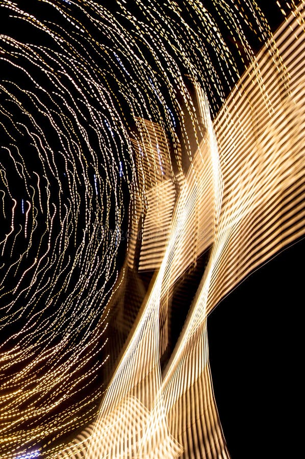 Light at Night in Motion As an Abstract Background Stock Photo - Image ...
