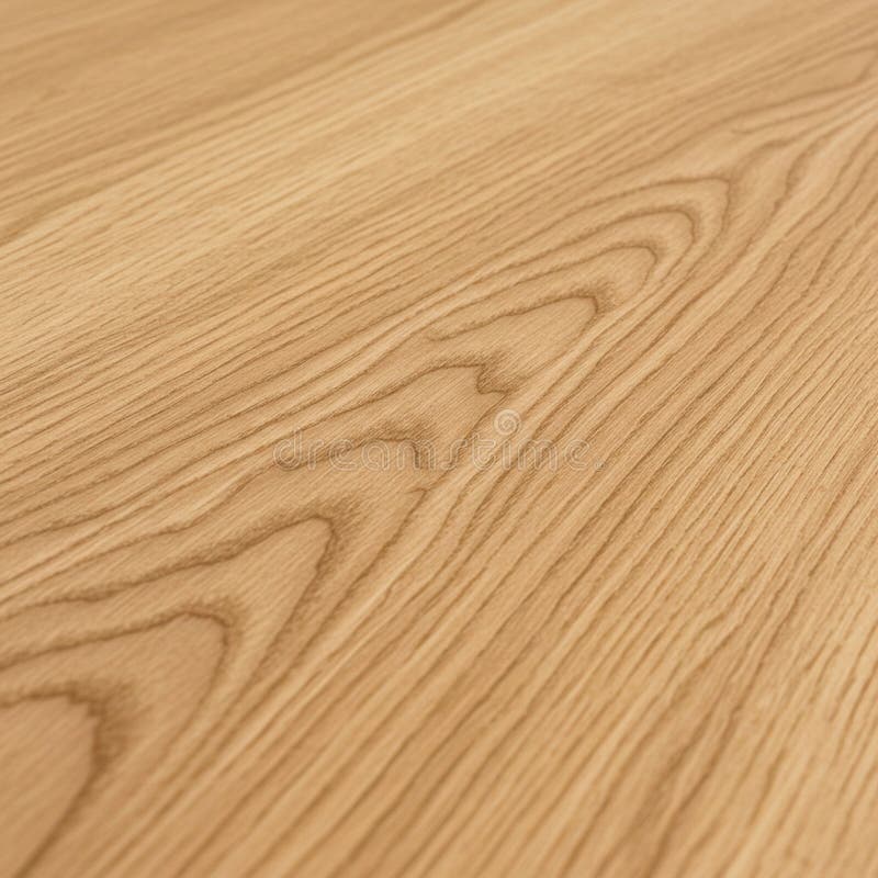 Light Oak Wood Surface Showing Distinct Grain Patterns and Smooth ...