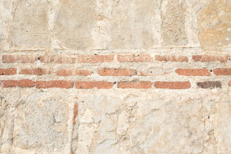 Light Old Brickwork Texture. Ancient Brick Wall. Stock Image - Image of ...