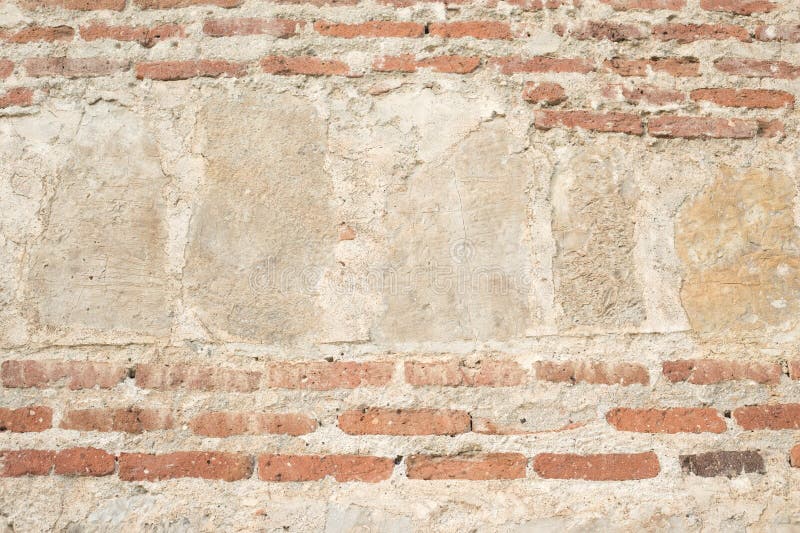 Light Old Brickwork Texture. Ancient Brick Wall. Stock Image - Image of ...