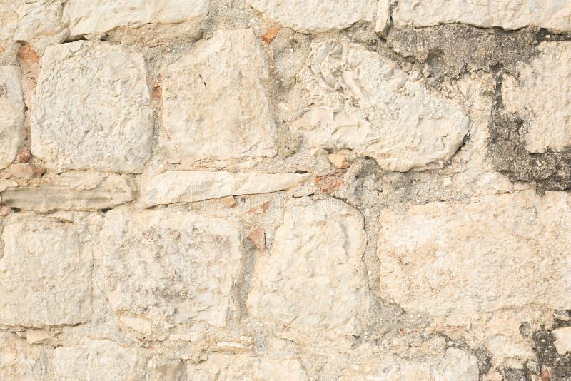 Light Old Brickwork Texture. Ancient Brick Wall. Stock Image - Image of ...