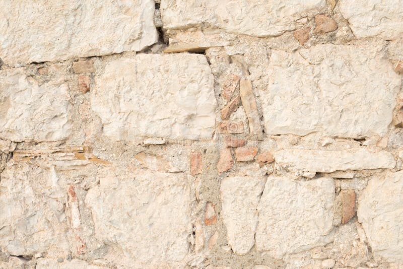 Light Old Brickwork Texture. Ancient Brick Wall. Stock Image - Image of ...