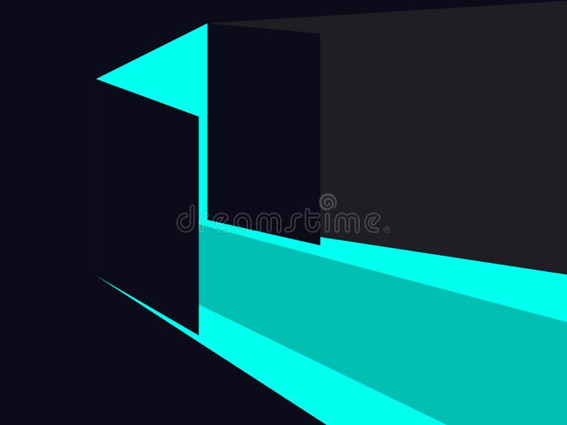 Light from the Open Door. Blue Lights. an Open Double Door Stock Vector ...