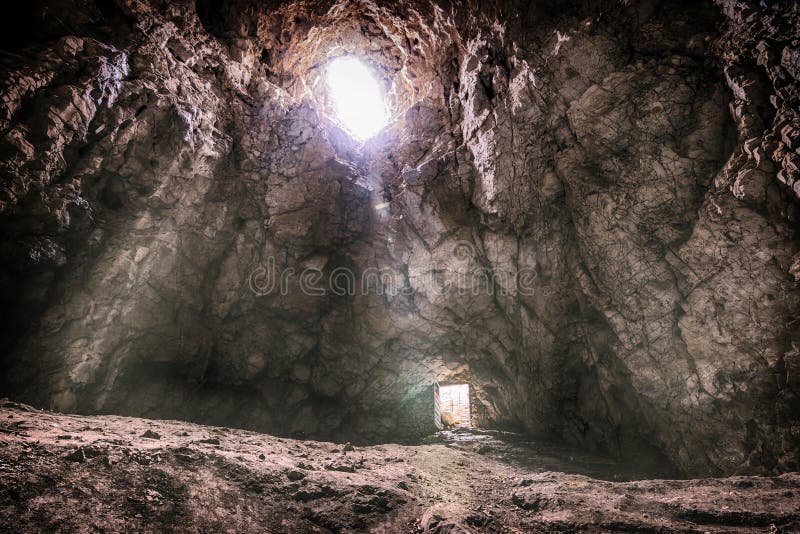 Rays of Lights in the Middle of Cave Stock Photo - Image of tourism ...